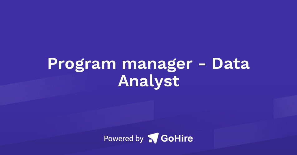 Program manager - Data Analyst at N Consulting Ltd | Jobs at N ...