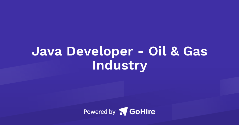 Java Developer - Oil & Gas Industry at N Consulting Ltd | Jobs at N ...