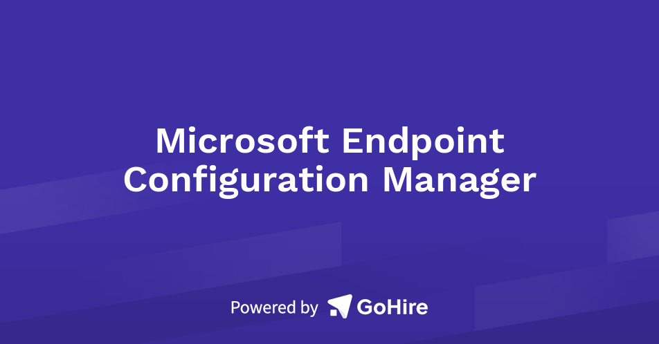 Microsoft Endpoint Configuration Manager at N Consulting Ltd | Jobs at ...