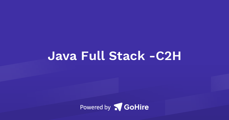 Java Full Stack -C2H at N Consulting Ltd | Jobs at N Consulting Ltd