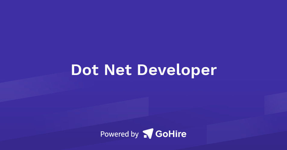 Dot Net Developer at N Consulting Ltd | Jobs at N Consulting Ltd