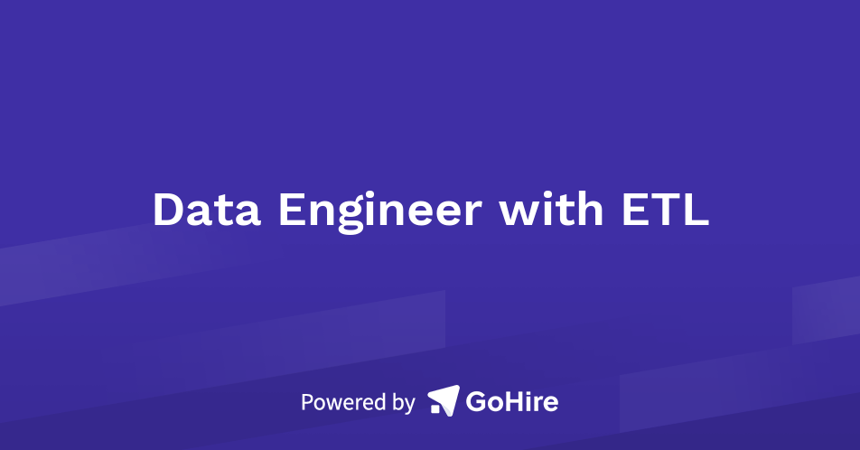 Data Engineer with ETL at N Consulting Ltd | Jobs at N Consulting Ltd