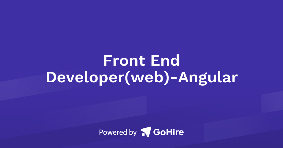 Front End Developer(web)-Angular at N Consulting Ltd | Jobs at N ...