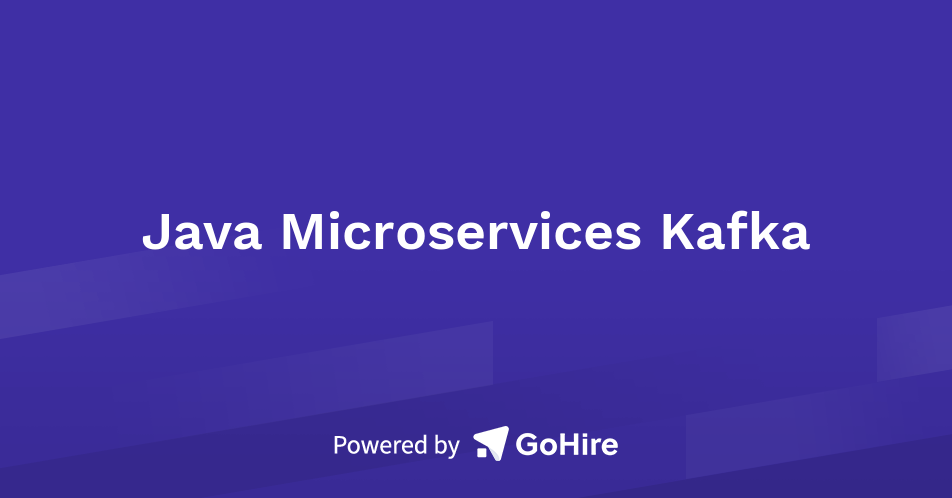 Java Microservices Kafka at N Consulting Ltd | Jobs at N Consulting Ltd