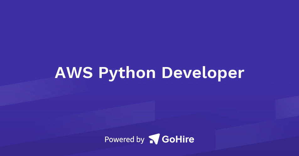 AWS Python Developer at N Consulting Ltd | Jobs at N Consulting Ltd
