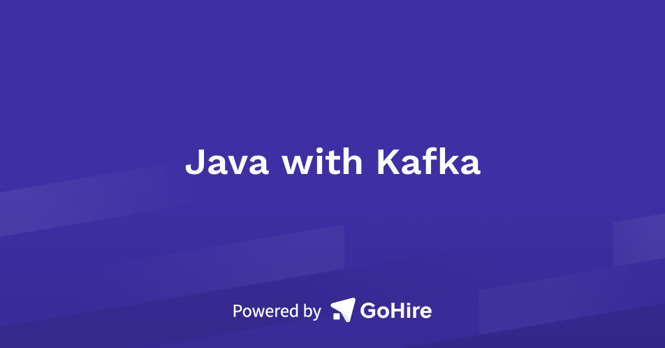 Java with Kafka at N Consulting Ltd | Jobs at N Consulting Ltd