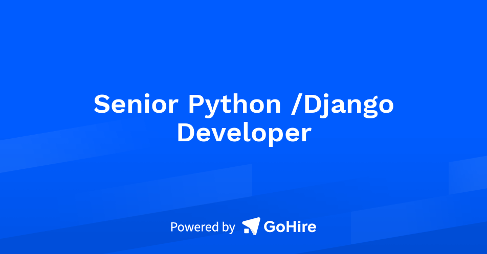 Senior Python /Django Developer at element8 | Jobs at element8