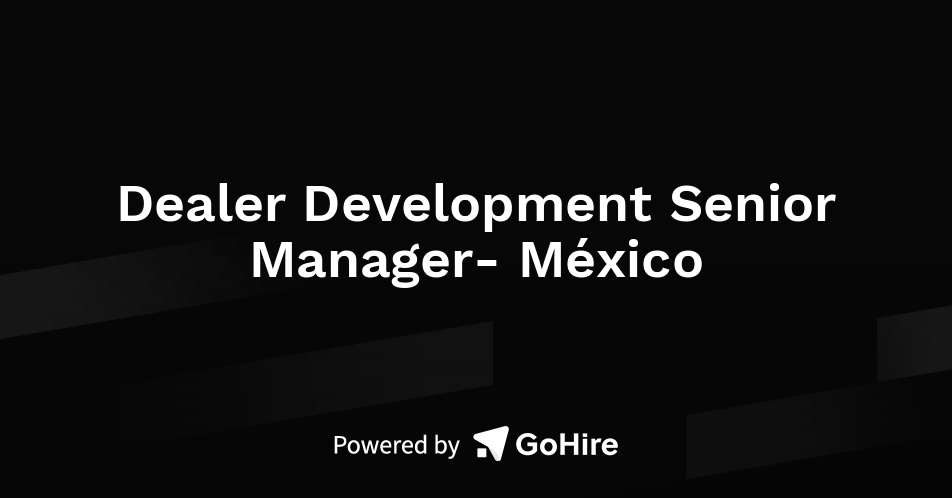 Dealer Development Senior Manager- México at MillerKnoll | Jobs at ...