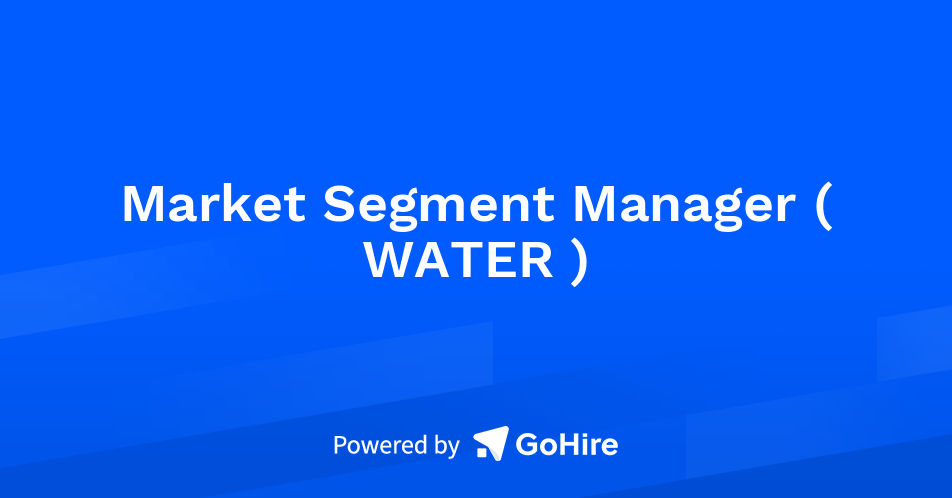 Market Segment Manager ( WATER ) at Mercury Hampton Ltd | Jobs at ...