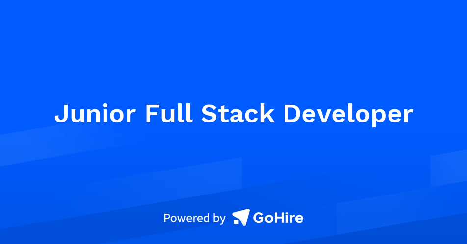 Junior Full Stack Developer at Dynamon | Jobs at Dynamon