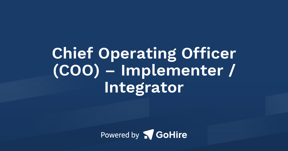 Chief Operating Officer (COO) – Implementer / Integrator at Fitometry ...