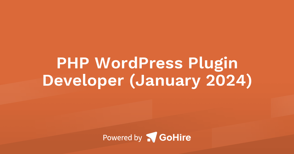 PHP WordPress Plugin Developer (January 2024) at UpdraftPlus | Jobs at ...