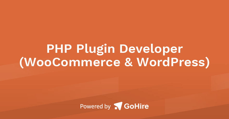 PHP Plugin Developer (WooCommerce & WordPress) at TeamUpdraft | Jobs at TeamUpdraft